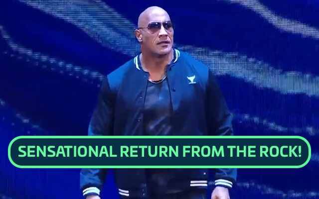 WATCH: The Rock returns to Friday Night Smackdown after 4 years ...