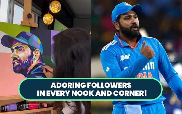 WATCH: Rohit Sharma's fan stuns internet with mesmerizing painting ...