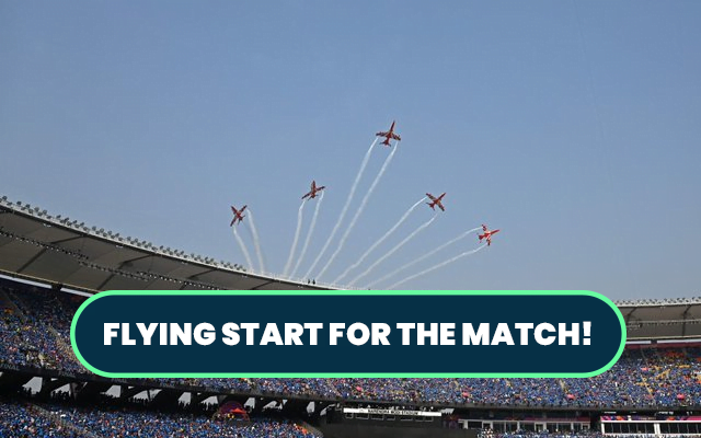 Watch Air show from Suryakiran Aerobatic team in WC final 2023