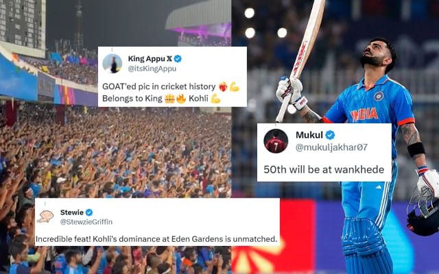 Virat Kohli hit a record-equaling 49th ODI century vs South Africa